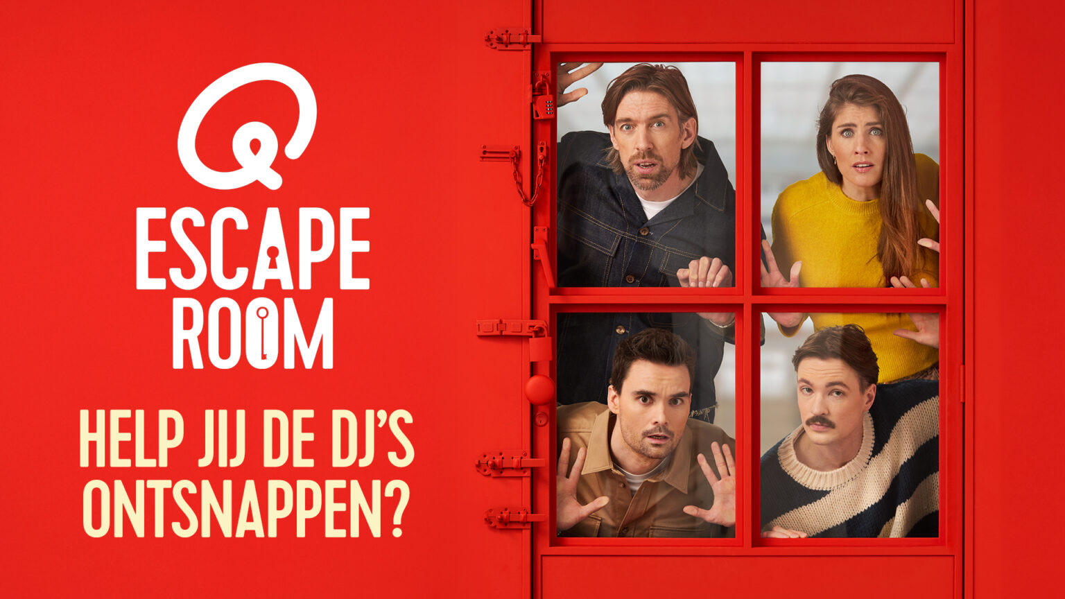 De Q-escape room keert terug bij Qmusic: Mattie, Marieke, Domien en ...